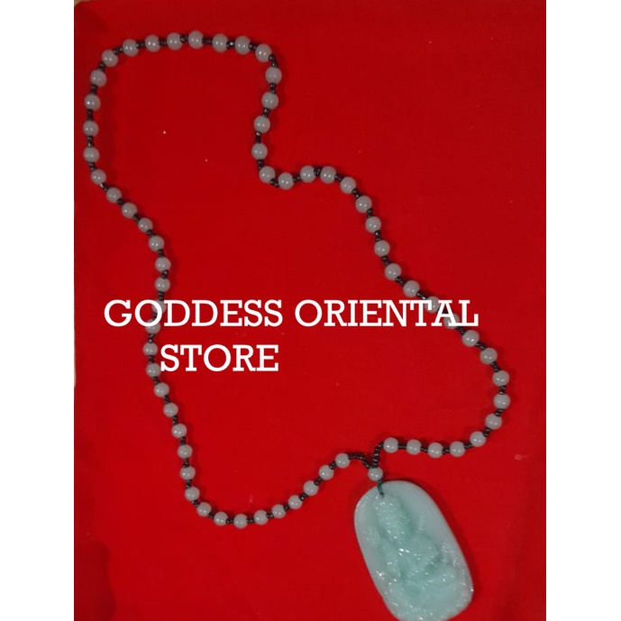 Jual Imlek Kalung Kesehatan Kwan Im Guan Yin Jade Crystal Necklace ...