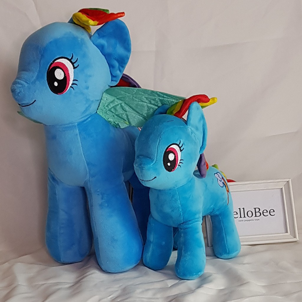 Jual Boneka kuda little Pony Rainbow Dash (Biru / Blue) | Shopee Indonesia