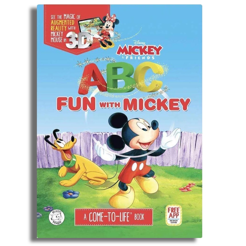 Jual ABC Fun with Mickey Mouse Come to Life Magic Book with Free App ...