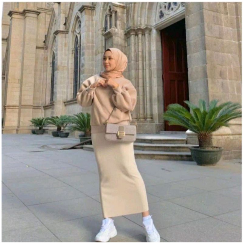Jual ROK SPAN-ROK SCUBA PREMIUM-ROK PANJANG-ROK SPAN STRIT | Shopee ...