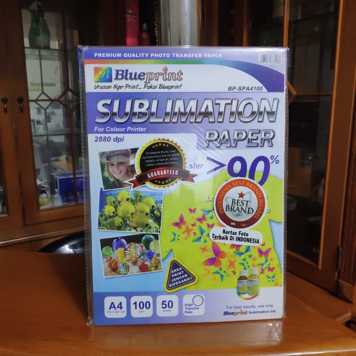 Jual PAPER BLUEPRINT SUBLIM A4 100 GRM / KERTAS FOTO SUBLIM A4 | Shopee ...