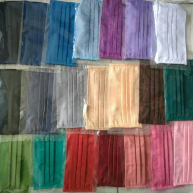 Jual Penutup Mulut Kain Polos Talian | Shopee Indonesia