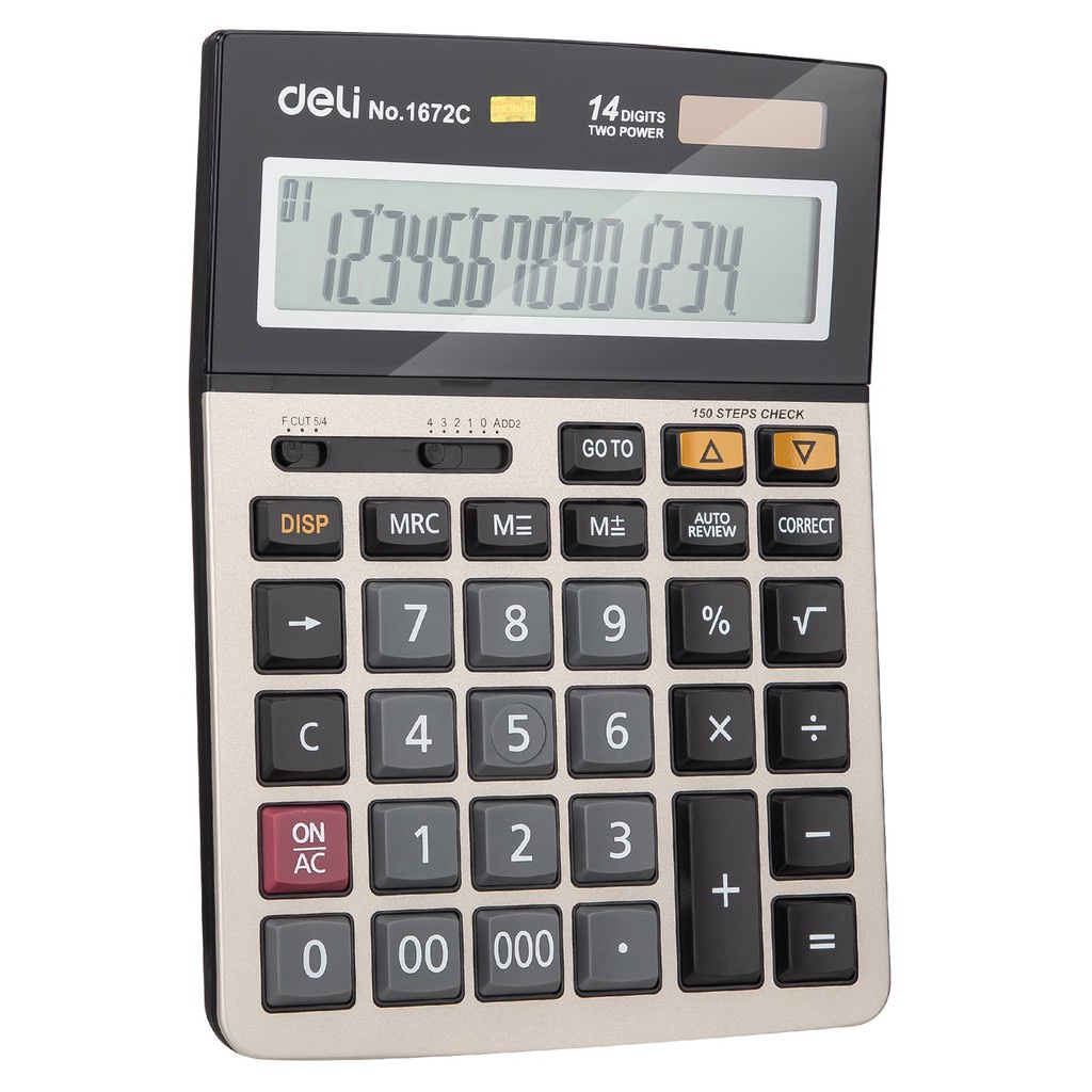 Jual Deli Kalkulator Scientific 14 Digit 150 Fungsi Dengan Penutup ...