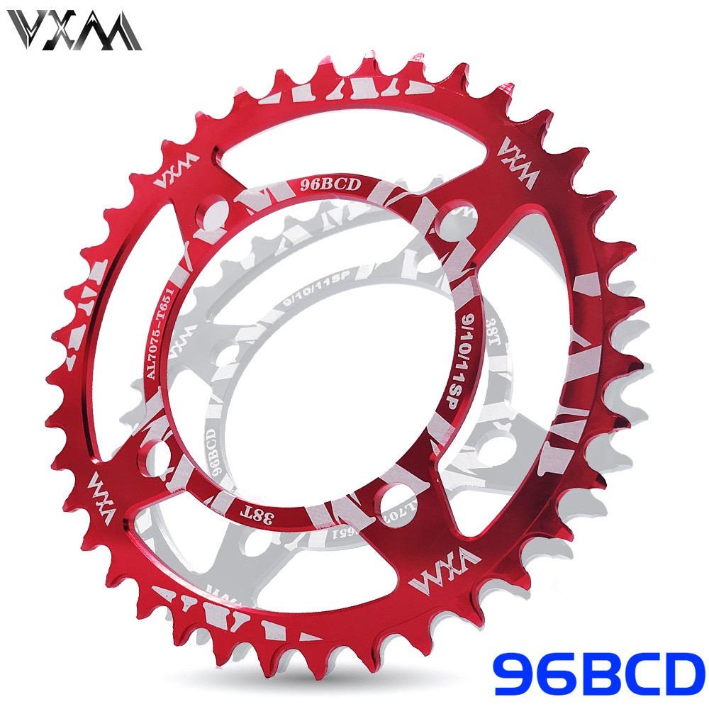 Jual PRODUK IMPORT VXM New tooth profile Chainwheel 96BCD 32T/34T/36T/38T Round Narrow Wide ...