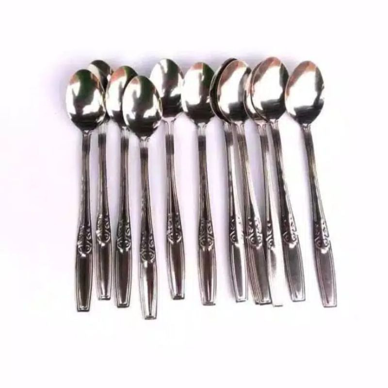Jual SUBRON Sendok Teh Sendok Kecil Panjang Stainless Steel (12pcs ...