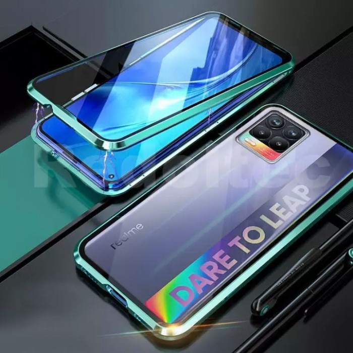 Jual DOUBLE GLASS REALME 8 4G 5G / 8i / 8 PRO MAGNETIC CASE MAGNET KACA ...