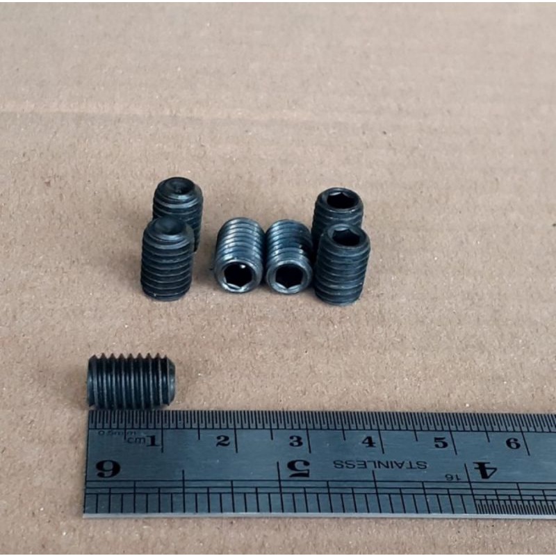 Jual BAUT L TANAM M8X12 BAJA HITAM / BAUT L TANAM M8 X 12 HITAM SOCKET SET SCREW PANJANG 1,2 CM ...