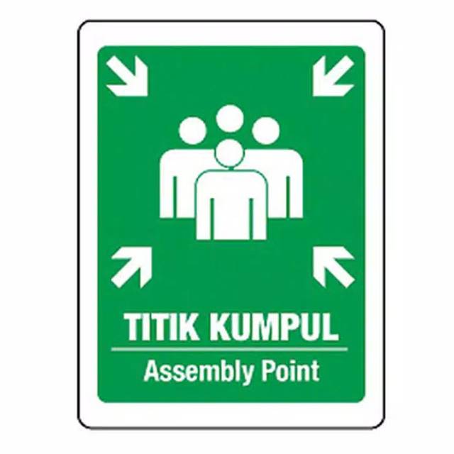 Jual Akrilik sign Titik Kumpul / Assembly Point 20x30 2mm | Shopee ...