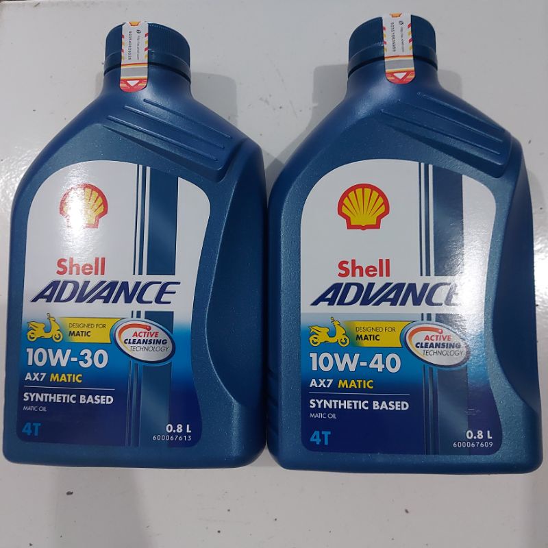 Jual Oli Shell Matic Advance AX7 Scooter 10W30 10W40 800ml Vario Beat ...