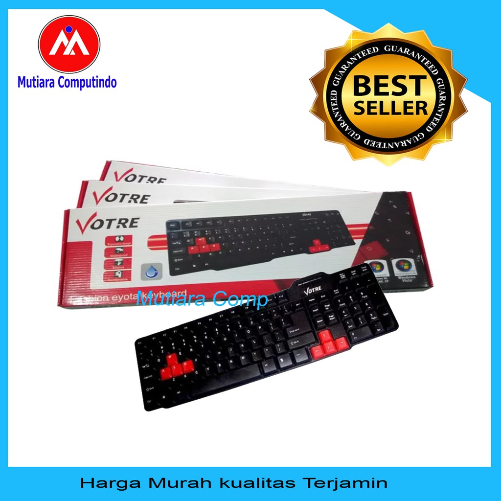 Jual Keyboard Votre Basic Usb Kb2308 - Hitam | Shopee Indonesia