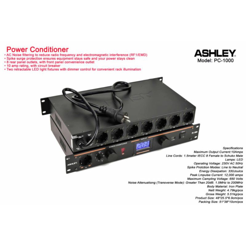 Jual ashley power conditioner pc1000 | Shopee Indonesia