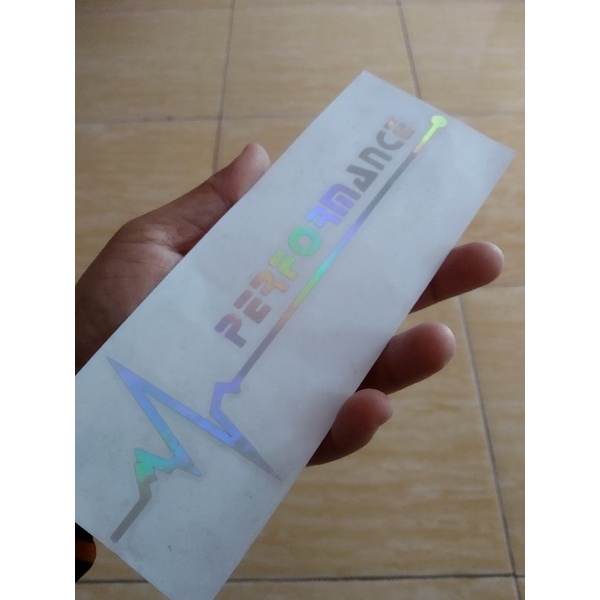 Jual stiker cutting hologram pelangi motor mobil performance | Shopee ...