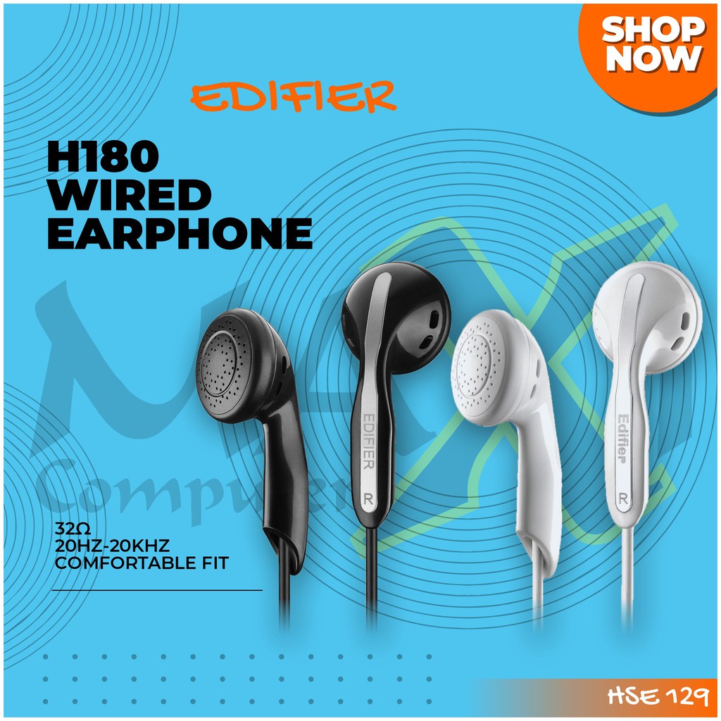 Jual Edifier H180 Comfortable Fit High-Quality Jack 3,5mm Stereo ...
