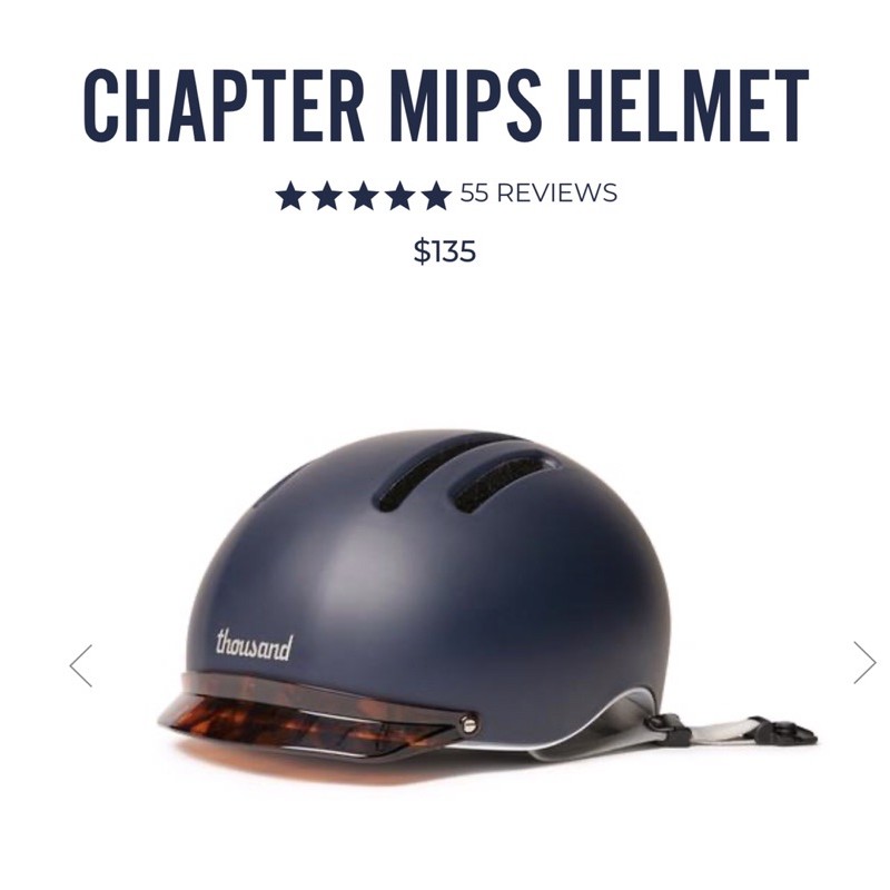 Jual Helm Sepeda Chapter Mips Helmet Thousand (Club Navy) | Shopee Indonesia