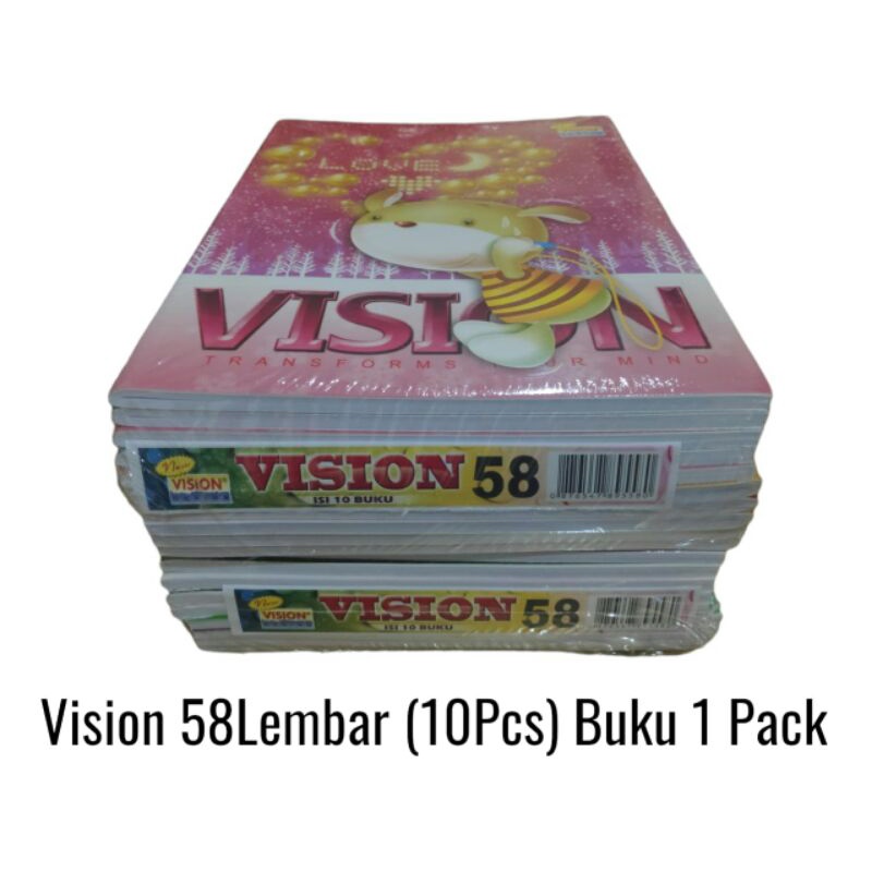 Jual Buku Tulis Vision isi 58 Lembar Buku Tulis Sekolah Vision 58 ...