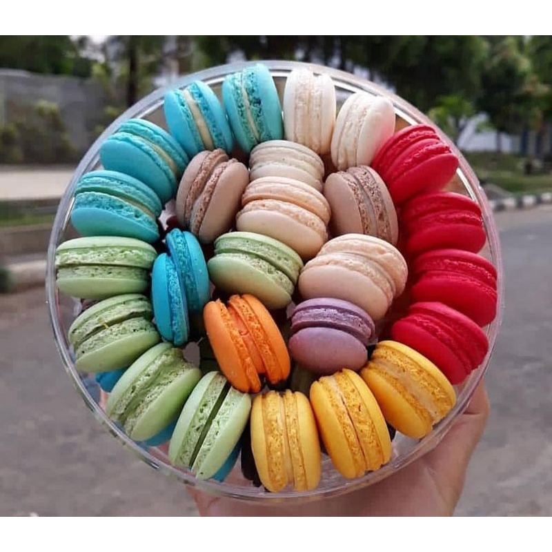 Jual Baby Macaron Box (Macarons) isi 50pcs / Cookies / Kue Kering Enak ...