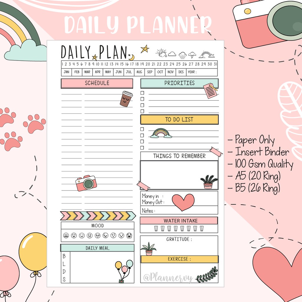Jual DAILY PLANNER | Shopee Indonesia