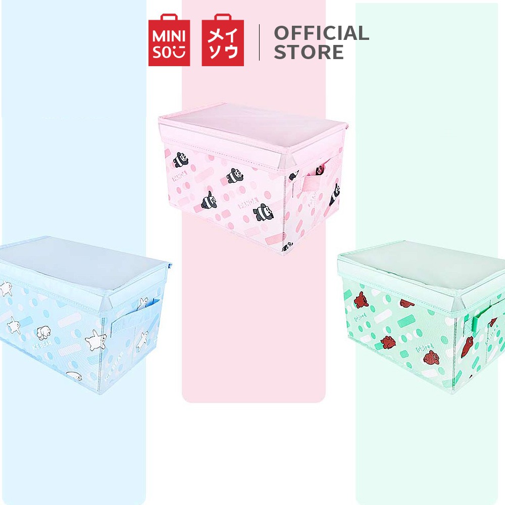 Jual Miniso official! We bare bears Organizer box with Lid | Shopee ...