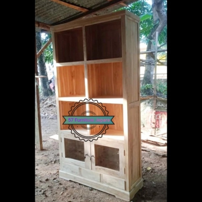 Jual Rak Jati Serbaguna - Lemari Hias Pajangan - Rak Buku /Dapur ...