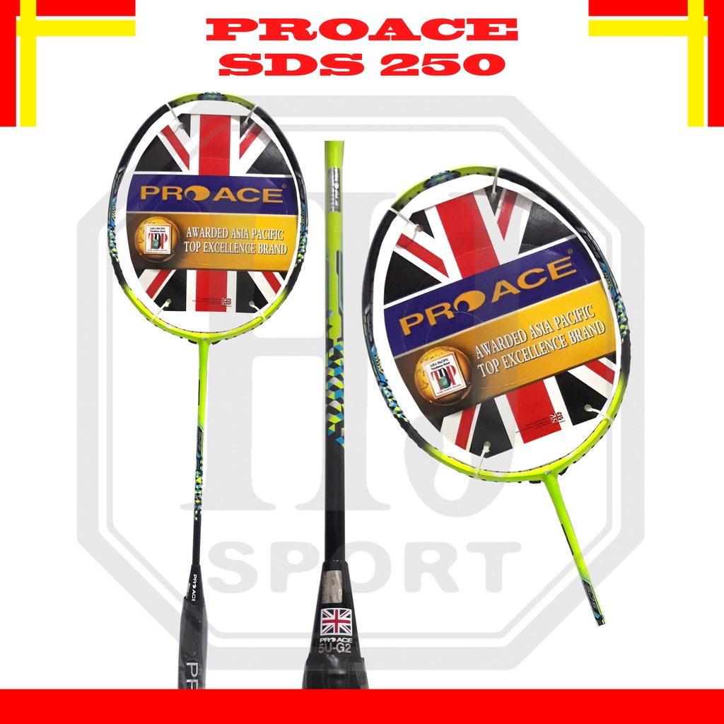 Jual Raket Badminton Original Pro Ace SDS 250 Bonus Komplit | Shopee ...