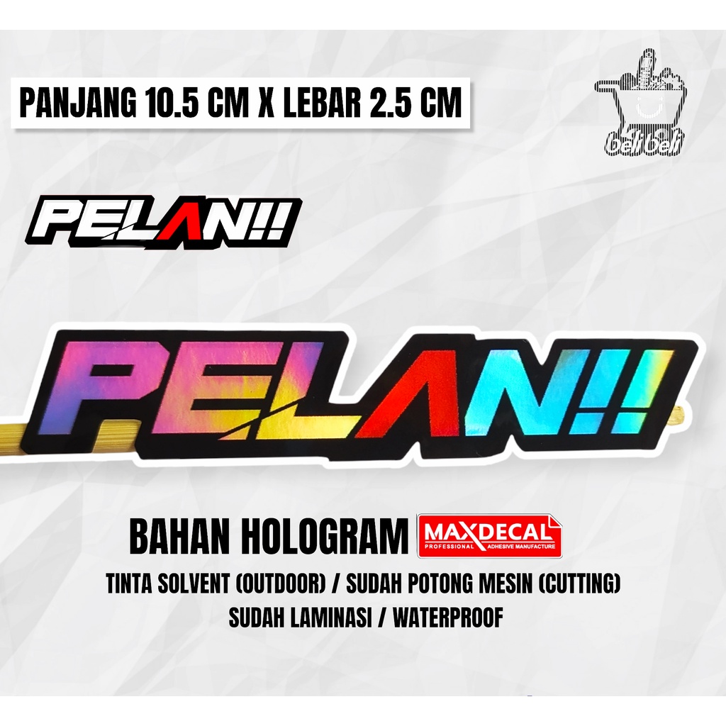 Jual stiker pelan / sticker racing / sticker motor / sticker hedon ...