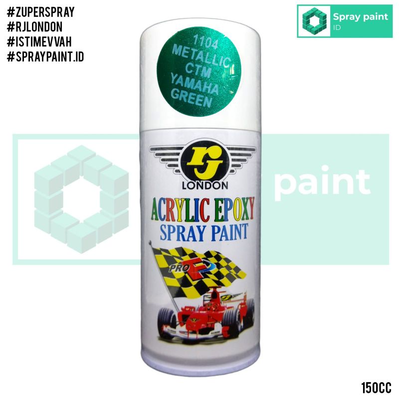 Jual cat semprot 150ml warna metalic CTM Yamaha green rj london pilok ...