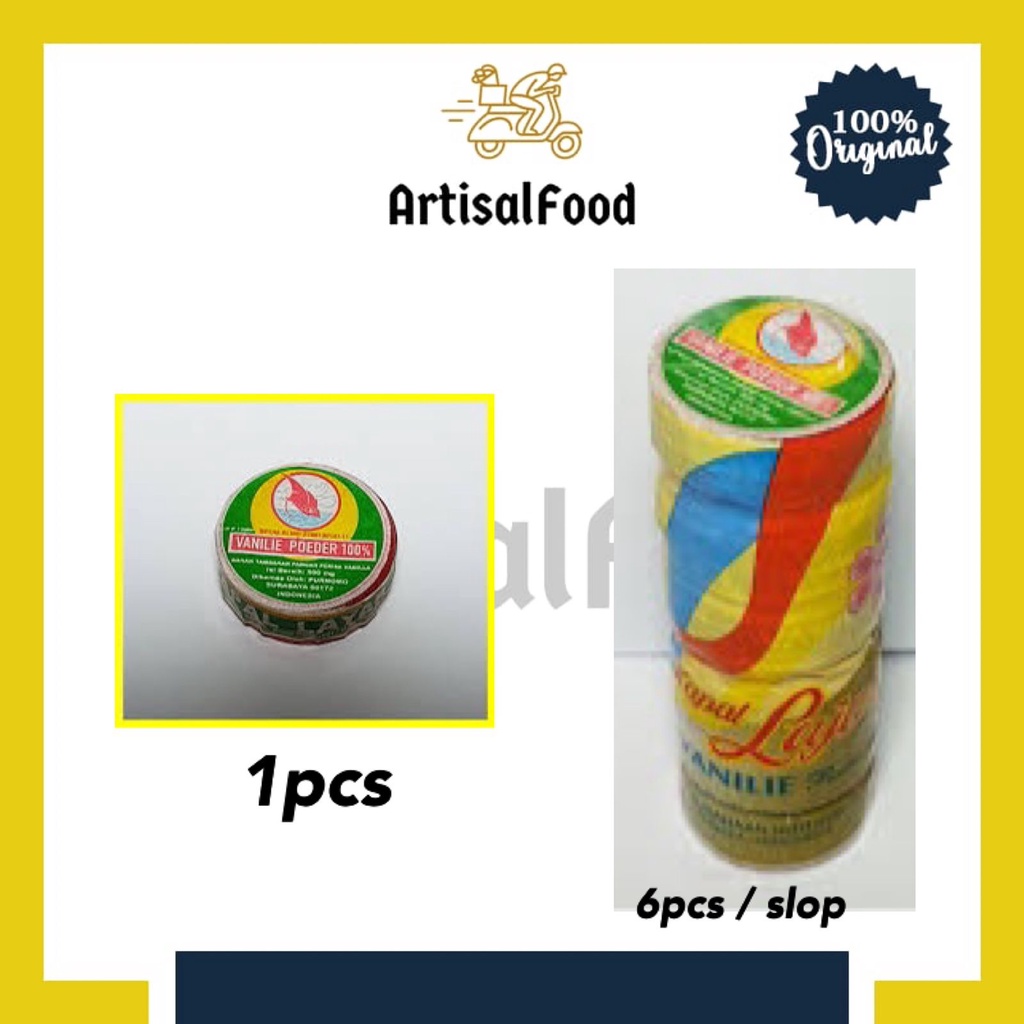 Jual VANILI 1 SLOP 6pcs CAP KAPAL LAYAR ORI perisa kue makanan | Shopee ...