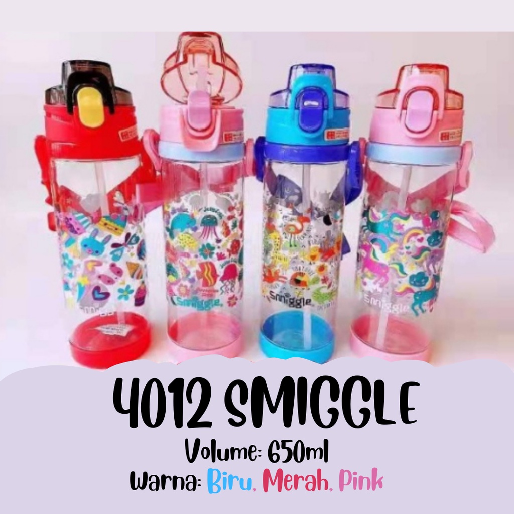 Jual New !! Botol Minum Anak Water Bottle Smiggle 650Ml Bpa Free Import V 4012 | Shopee Indonesia