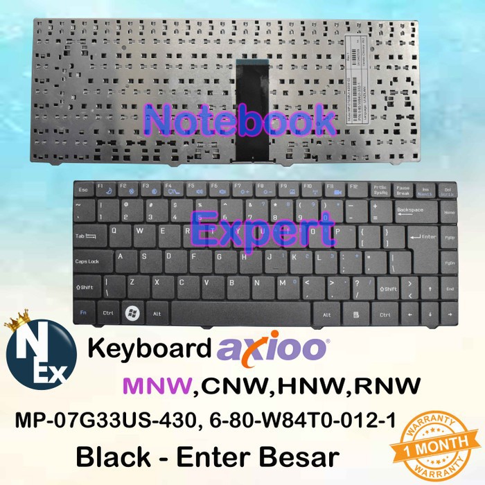 Jual Keyboard AXIOO Neon MNW, CNW, HNW, RNW Series Black | Shopee Indonesia