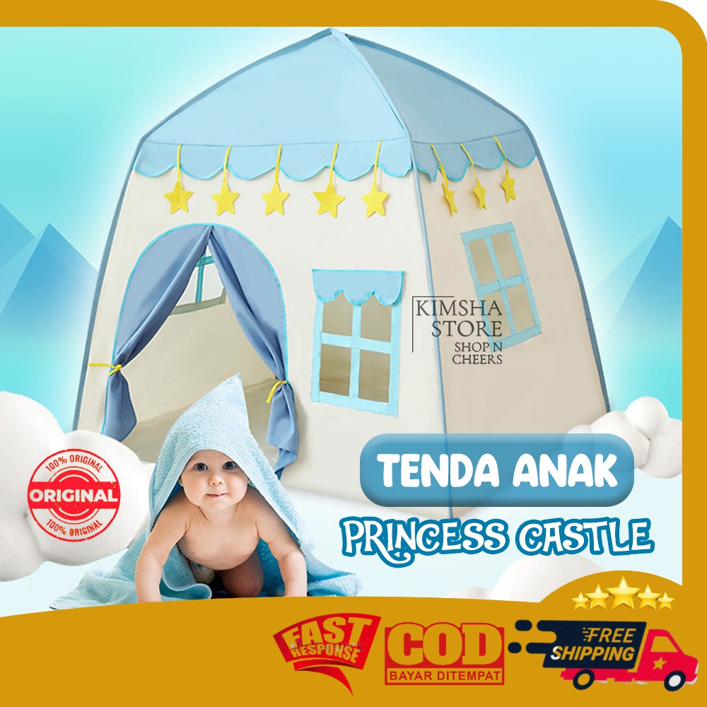 Jual Tenda Tiang Frame Rumah Anak Tinggi Luas Pretend Play Indoor ...