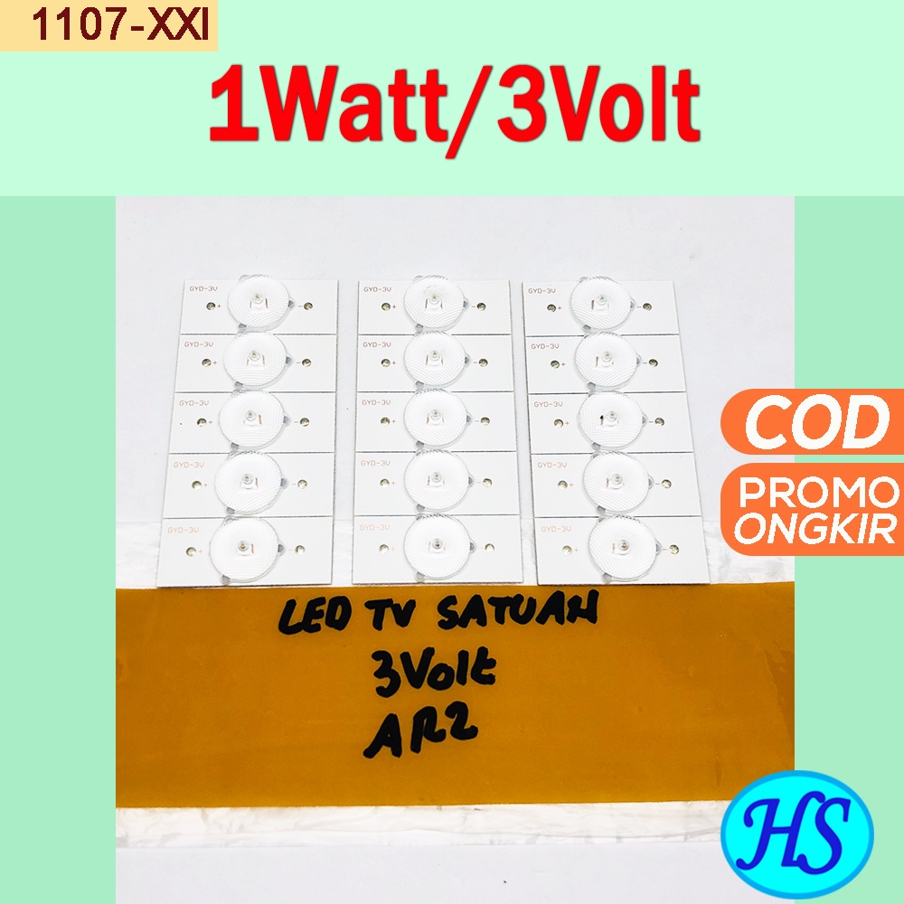 Jual Lampu LED TV 1w 3v Satuan | Shopee Indonesia