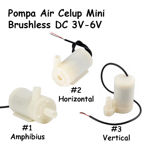 Jual Pompa Air Celup Mini Submersible Pump Brushless Motor Micro DC 3V ...