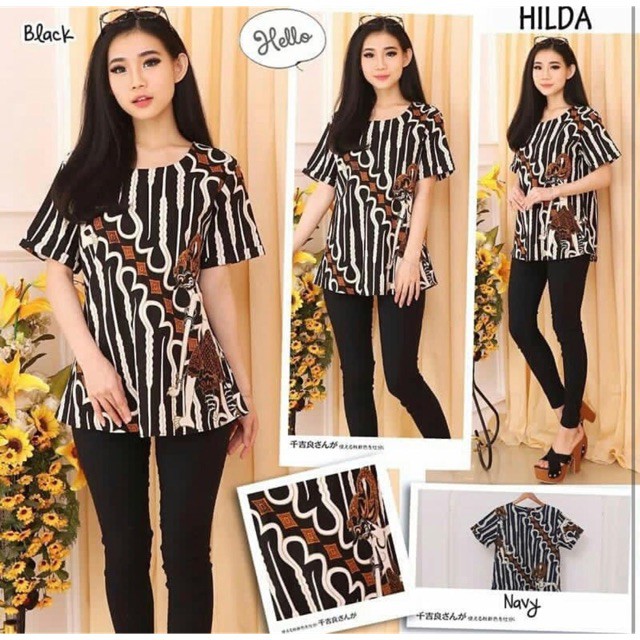 Jual WAYANG BATIK HELG GYS BLOUSE CEWEK BAJU WANITA | Shopee Indonesia