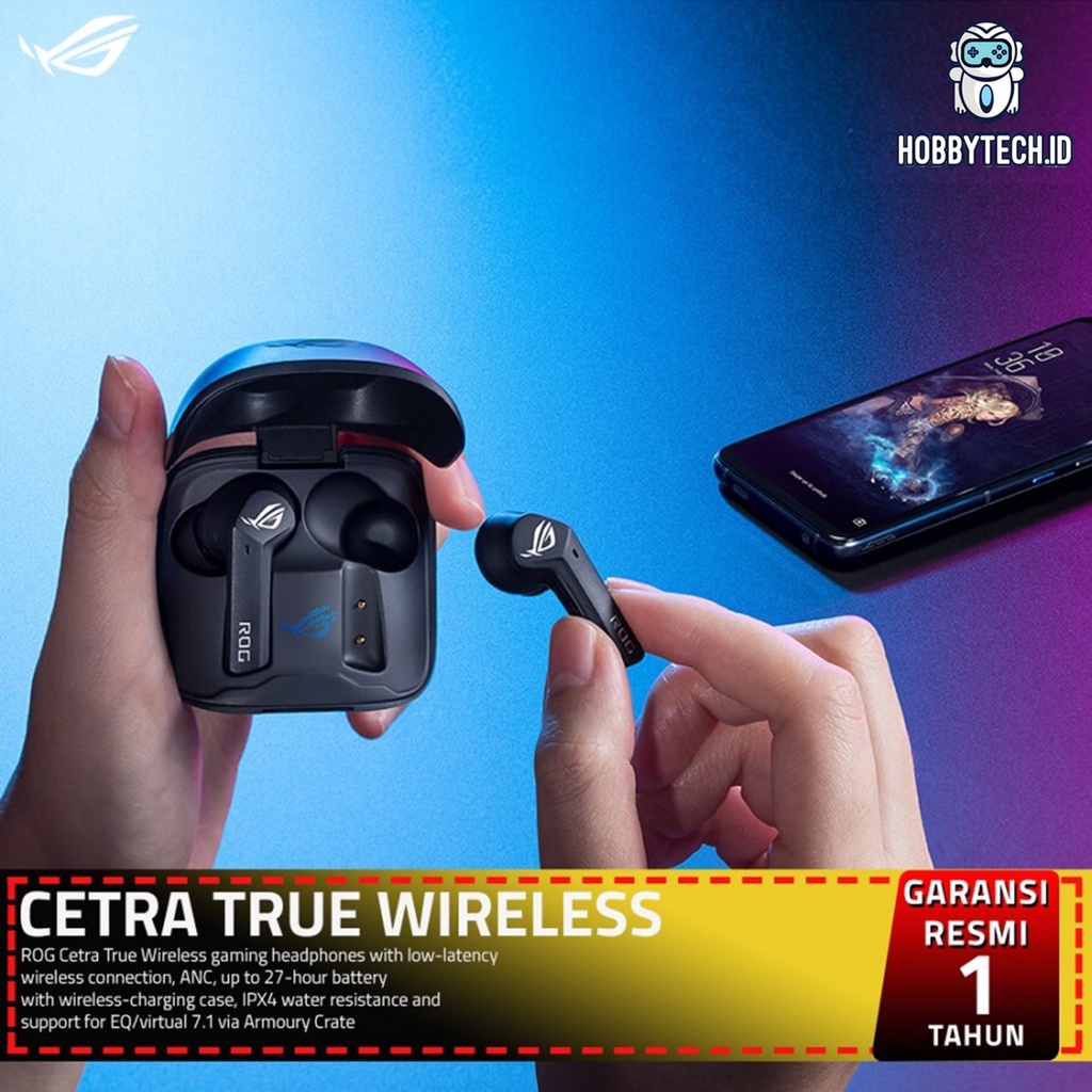 Jual ASUS ROG Cetra True Wireless Gaming Earphone Hybrid ANC Technology ...