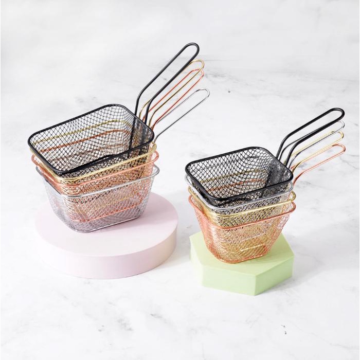 Jual Keranjang Holder Kentang Goreng Mini Bahan Stainless Steel ...