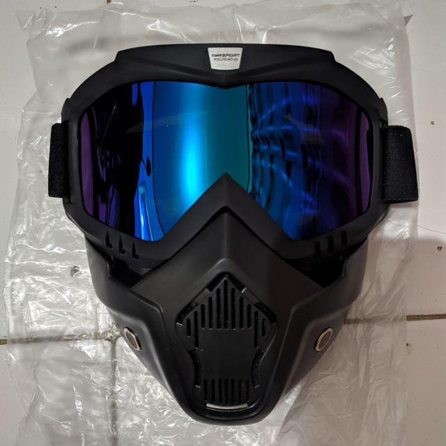 Jual GOGGLE MASK MASKER HELM POGO RETRO MASKER MOTOR KACAMATA TAFFSPORT ...