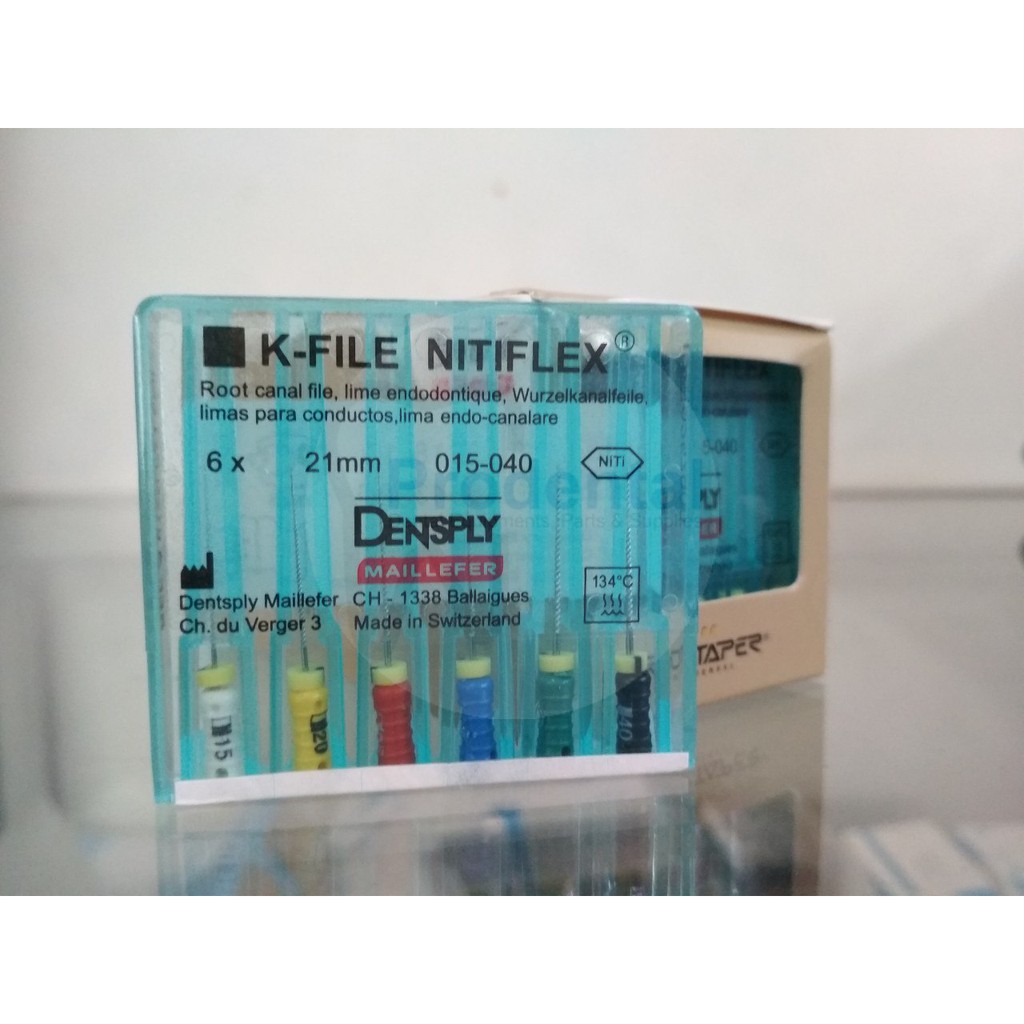 Jual Dentsply K File Niti / Nitiflex Hand Use 21mm #15-40 | Shopee ...