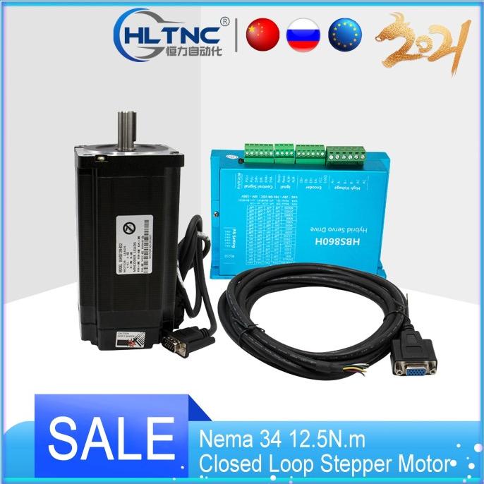 Jual Nema 34 12.5N.M Closed Loop Stepper Motor Kit Hybird Servo Procid | Shopee Indonesia