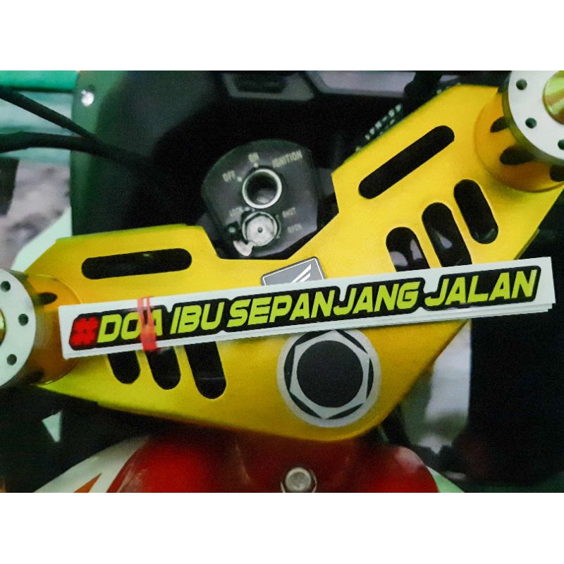 Jual Sticker Visor Helm Tulisan Doa Ibu Sepanjang Jalan | Shopee Indonesia