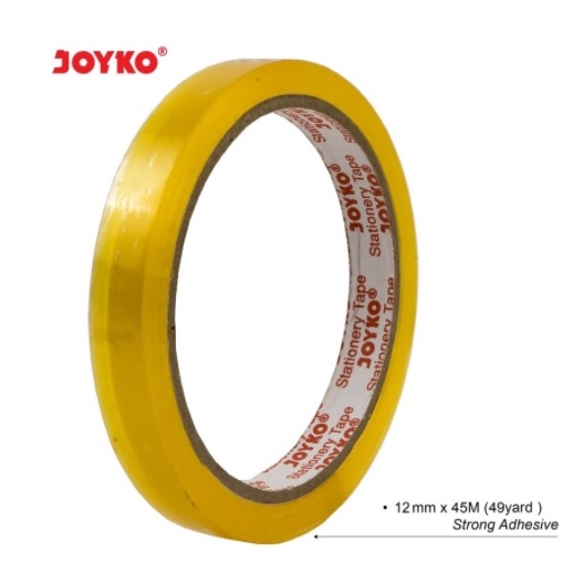 Jual STATIONERY TAPE JOYKO 12 MM / Isolasi Joyko 12 MM 1/2" INCH x 45 M ...