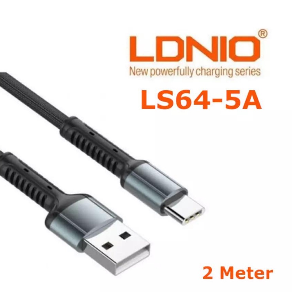 Jual LDNIO Kabel Charger Cable LS64 Type C 2m Kabel Data Fast Charging ...