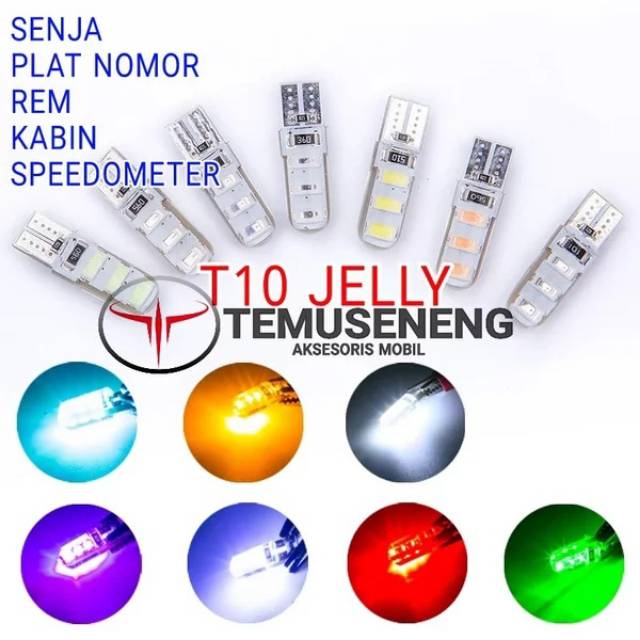 Jual Lampu LED Sen Senja Motor Mobil T10 Diam Manteng tancap W5W Led ...