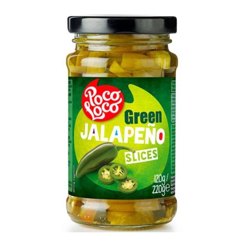 Jual Poco Loco Sliced Green Jalapeno 220gr/poco loco green jalapeno ...