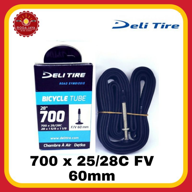 Jual DELI TIRE 700 x 25/28C FV60mm FV80mm Ban Dalam Sepeda FIXIE RB | Shopee Indonesia