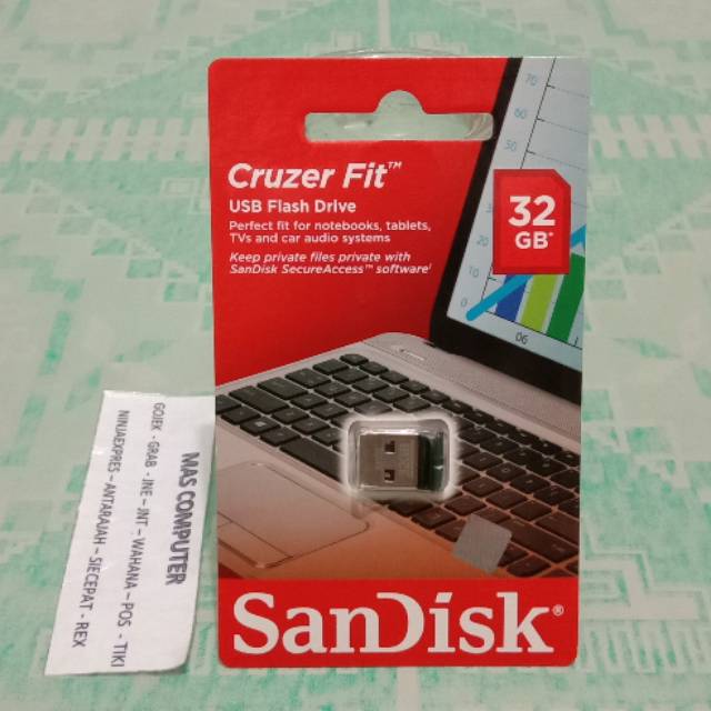 Jual Sandisk 32GB Cruzer Fit Mini USB 2.0 / Flashdisk Sandisk 32GB ...
