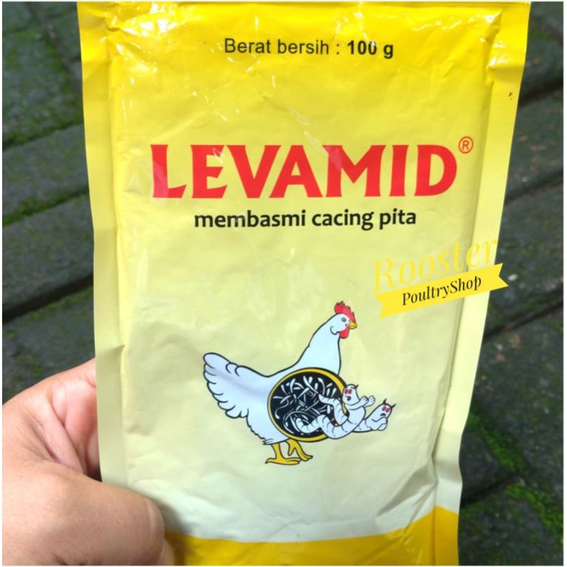 Jual Obat Cacing Ayam Kena Cacingan LEVAMID 100 Gram by Medion | Shopee ...