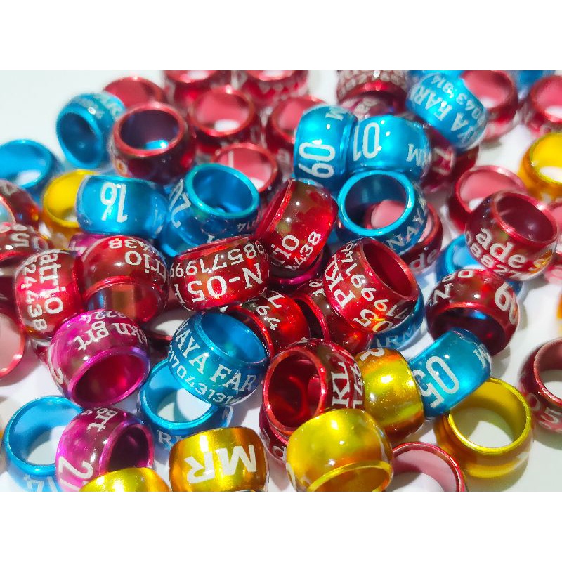 Jual ISI 15,20,25 butir custom ring merpati piyik, merpati dewasa ...