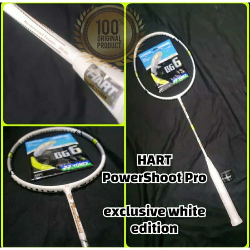 Jual RAKET BADMINTON BULU TANGKIS HARD POWERSHOOT ORIGINAL | Shopee ...