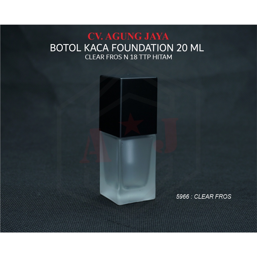 Jual Botol Kaca Foundation Kosong Clear/ Fros/ 20 Ml - 30 Ml/Yk ...