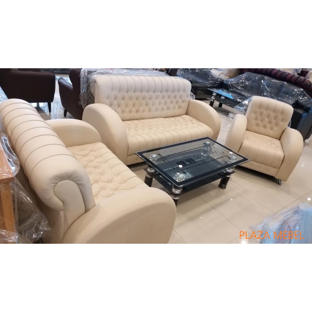 Jual Sofa Kursi Tamu Procella Valencia 321 Minimalis Kulit Oscar ...
